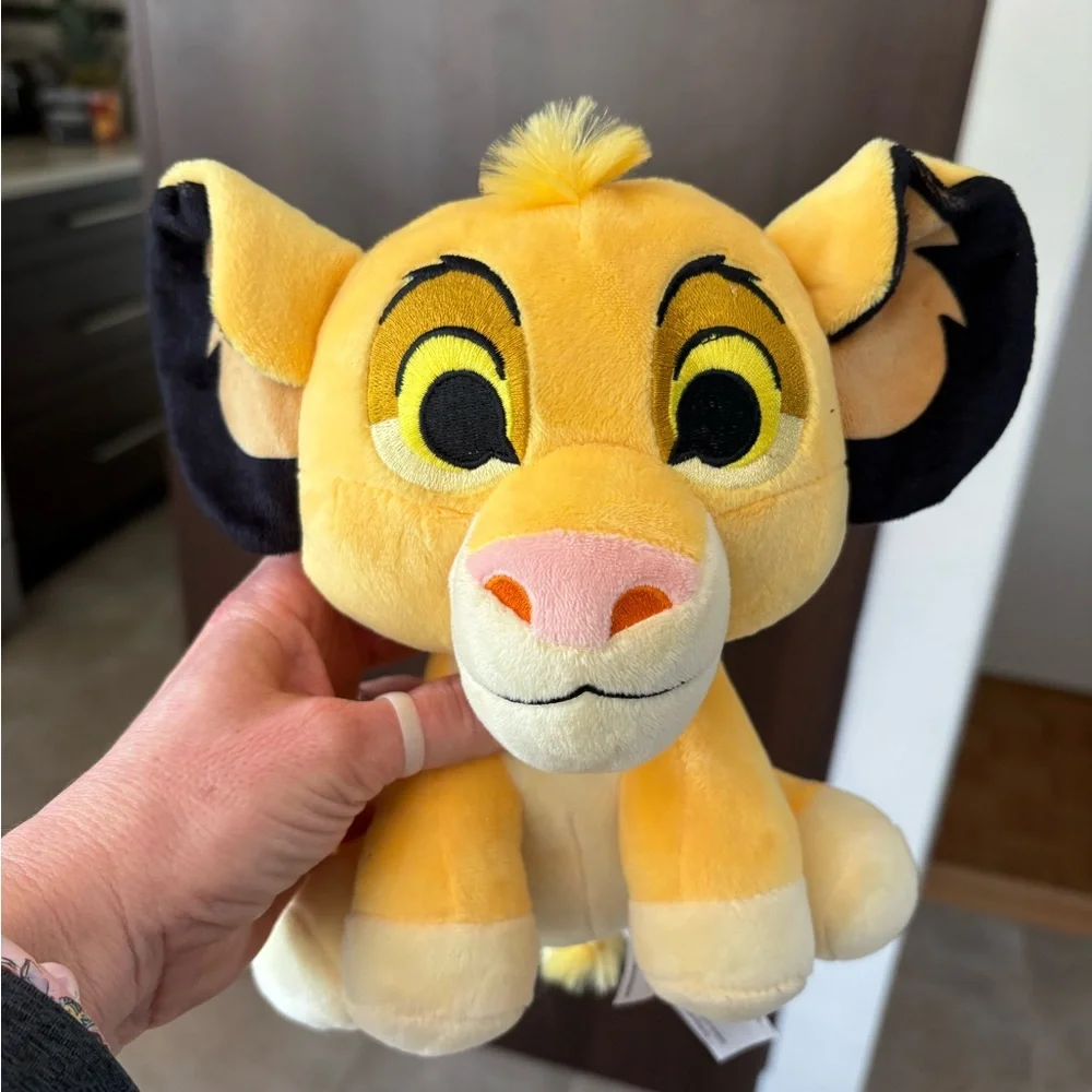 Disney | Toys | Disney Yellow Simba Plush Stuffed Animal With Black Ear ...
